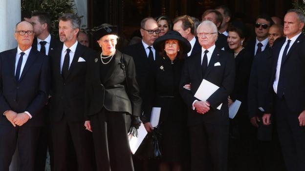 Greece's last king Constantine II buried in private funeral - BBC News