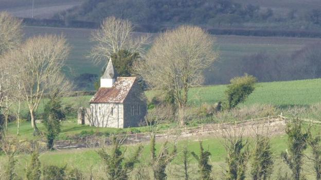 Inside the 'smallest church in Sussex' in the South Downs - BBC News