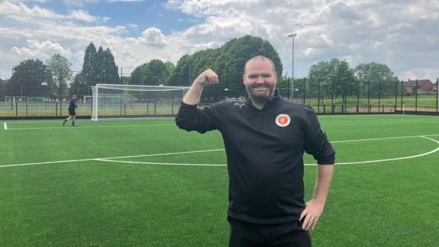 Football fan with Parkinson's wants to watch West Midlands games - BBC News