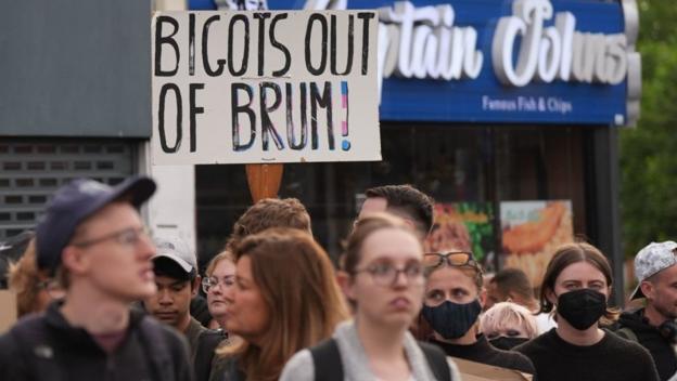 Peaceful protests flood Birmingham communities with relief - BBC News