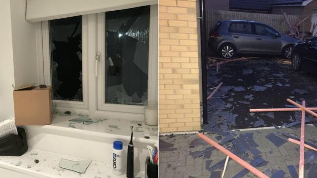 In pictures: Storm Eleanor hits the UK - BBC News