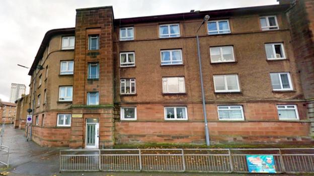Firebomb attack at Greenock flats treated as murder bid - BBC News