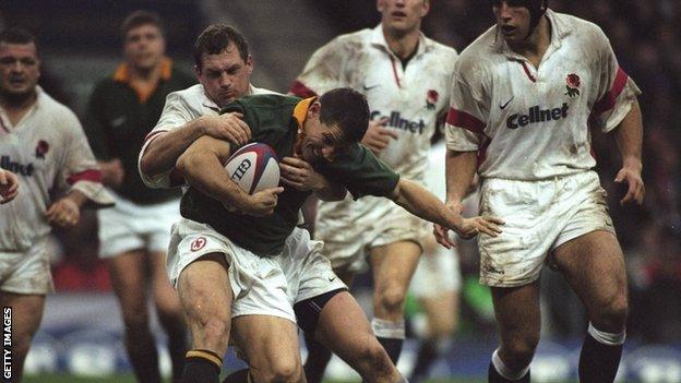 James Small: South Africa World Cup-winning winger dies aged 50 - BBC Sport