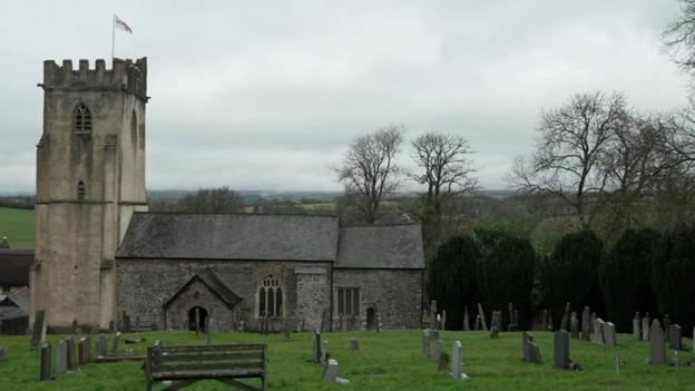 Devon church's steps revealed after being hidden for centuries - BBC News