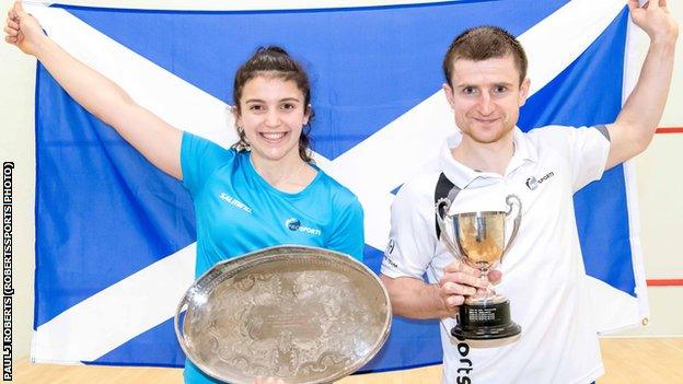 Georgia Adderley and Alan Clyne win Scottish National squash titles ...
