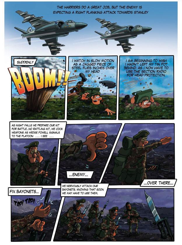 Falklands veteran Will Kevans tells 1982 war story in cartoon - BBC News