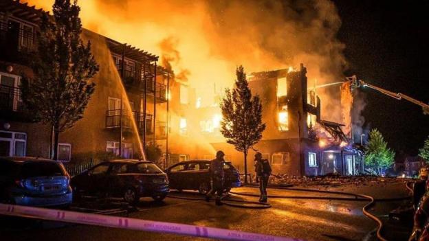 Questions remain five years after Beechmere fire in Crewe - BBC News