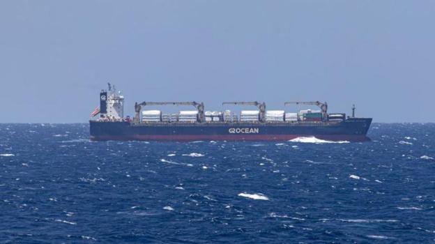 Two crew killed in attack on cargo ship in Red Sea - BBC News