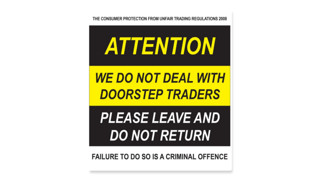 Cold Calling Sign - BBC