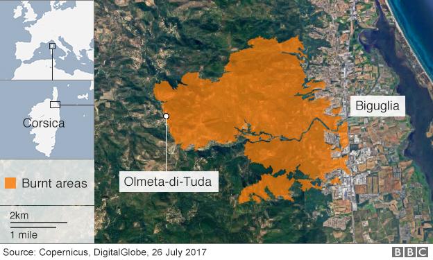 France wildfires force mass evacuation - BBC News