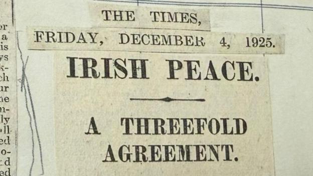 Irish border: A century since it was confirmed - what happened? - BBC News