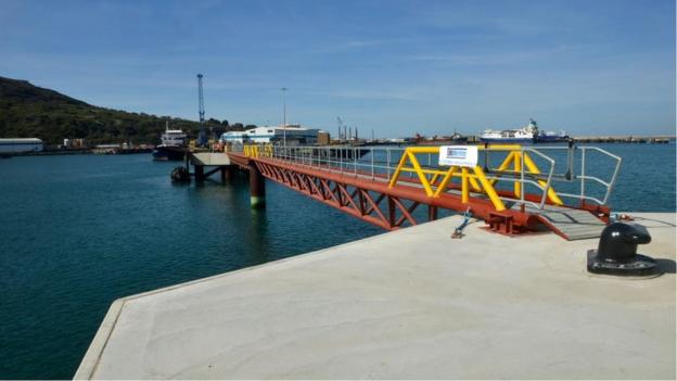 Portland Port unveils bigger cruise ship berth - BBC News