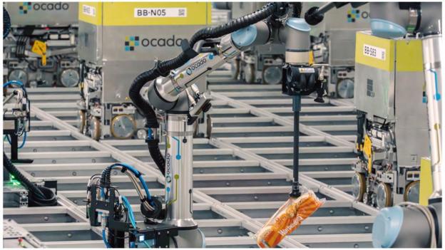 How robots are taking over warehouse work - BBC News