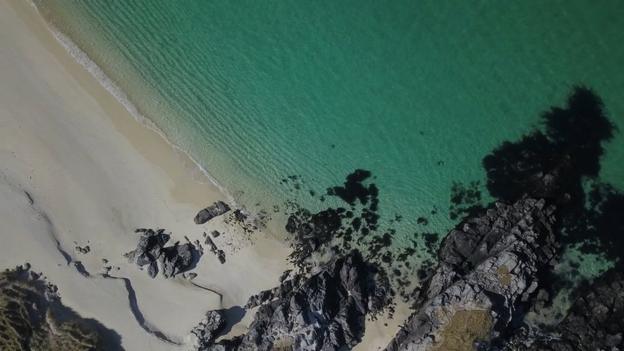 The Hebrides' wild swimming 'real-life' mermaid - BBC News