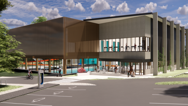 Medway: Pool to open on site of demolished leisure centre - BBC News