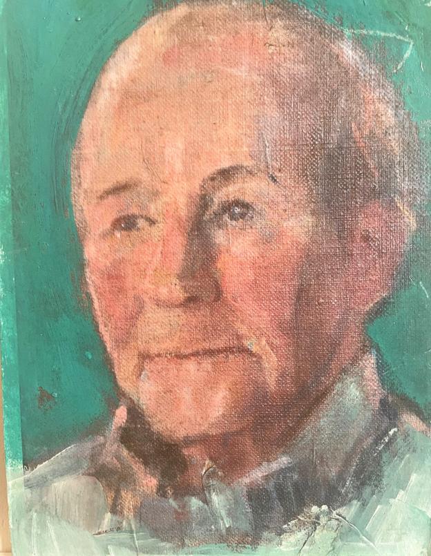 Art: 10-year mission to paint everyone in St Davids - BBC News