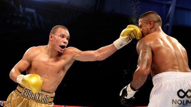 Chris Eubank Jr beats Renold Quinlan for IBO super-middleweight title ...