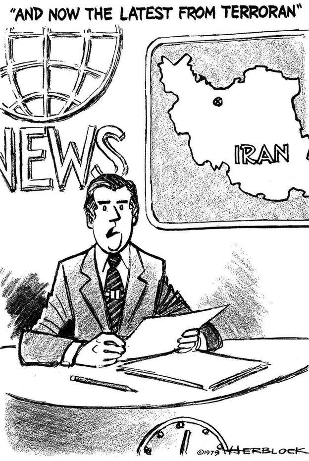 Iran-US relations: Nine cartoons tell the story - BBC News