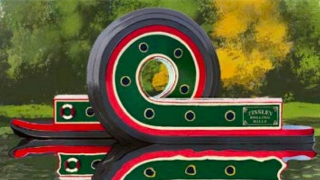 Looping canal boat celebrates Sheffield's industrial heritage - BBC News