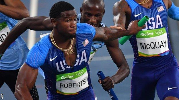 Gil Roberts: Sprinter ingested banned substance by kissing girlfriend ...