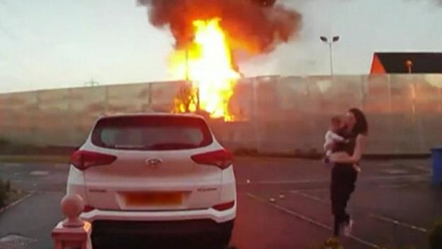 Cannock industrial fire: Residents fled scene 'in absolute terror ...
