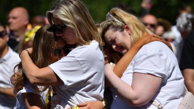 Manchester attack: Arena survivors mark first anniversary - BBC News