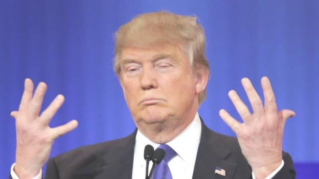 A history of Donald Trump, his 'tiny' fingers - and gold Sharpies - BBC ...