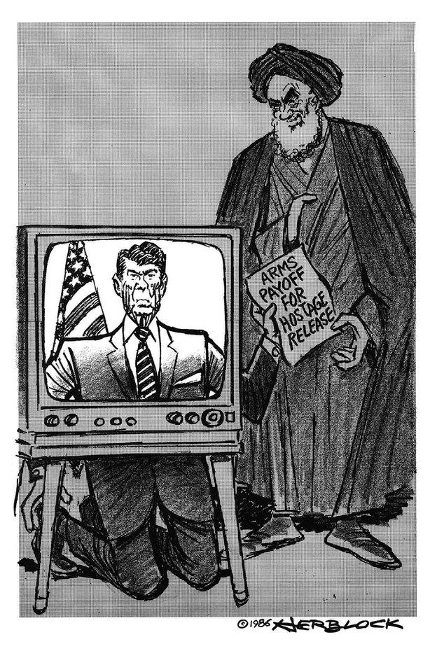 Iran-US relations: Nine cartoons tell the story - BBC News