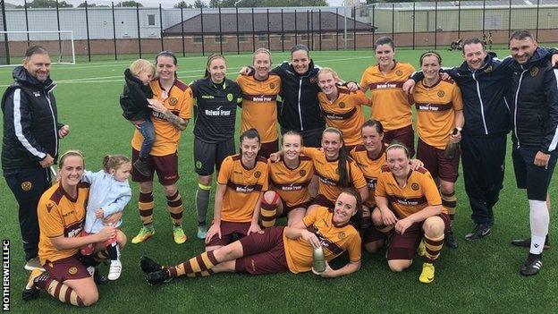 SWPL: Motherwell Ladies win promotion to the top flight - BBC Sport