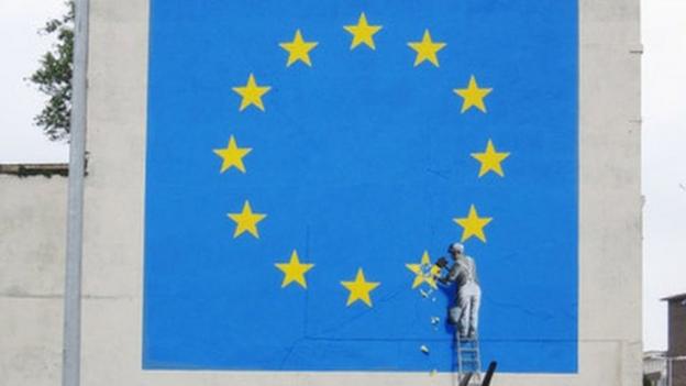 Banksy Margate Valentine's Day artwork has piece removed within hours ...