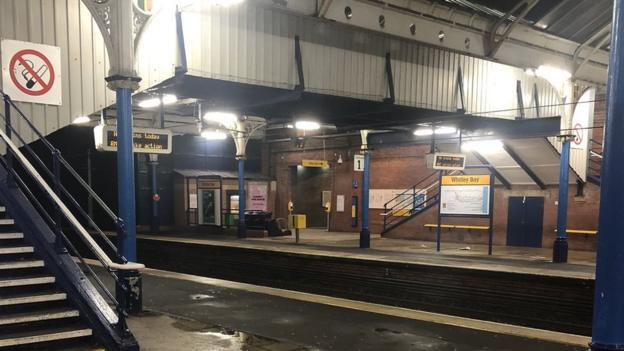 Whitley Bay Metro station to stay shut until end of March - BBC News