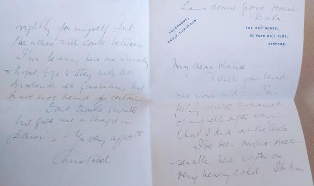 Crystal Palace letter arrives more than 100 years late - BBC News