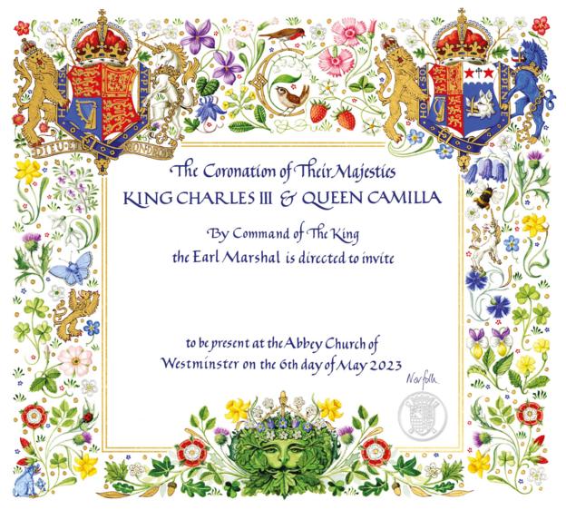Coronation invitations through the ages - BBC News