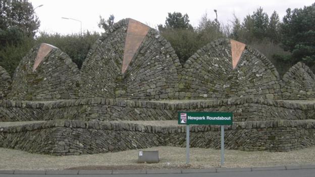 Truro's hedgehog roundabout named best in UK - BBC News