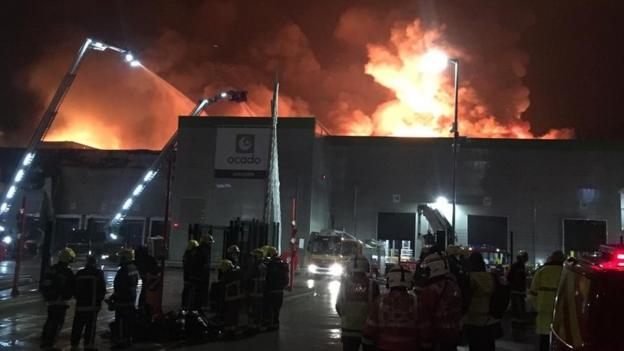 Ocado warehouse fire: Rebuilt Andover centre fully operational - BBC News
