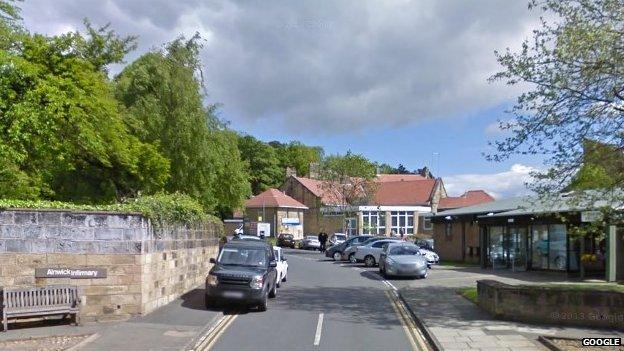 'Laughing gas' canisters taken in Alnwick Infirmary raid - BBC News