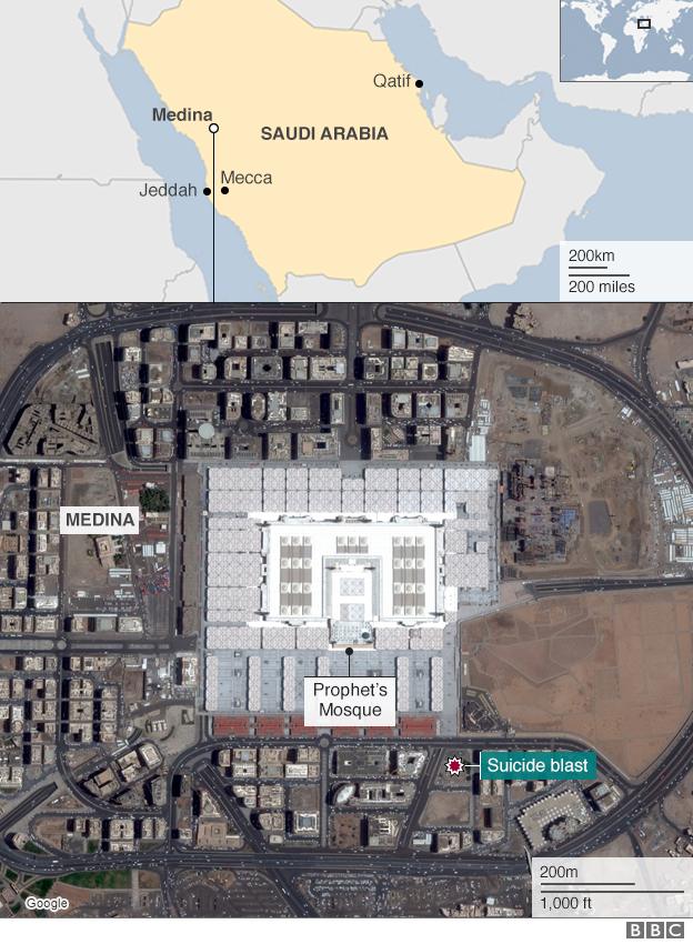 Medina bombing: Saudi king pledges 'iron hand' for attackers - BBC News