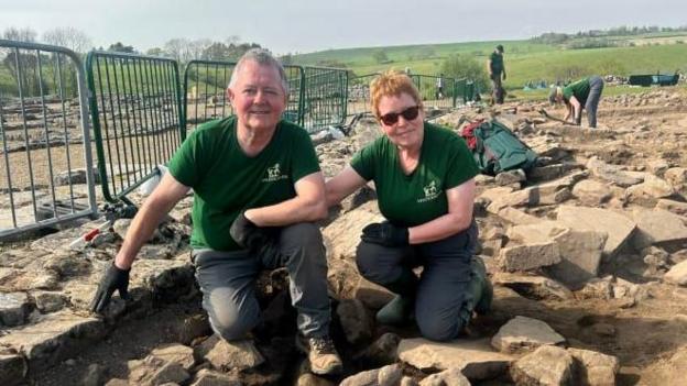 Vindolanda Roman fort dig uncovers carved sandstone of goddess Victory ...