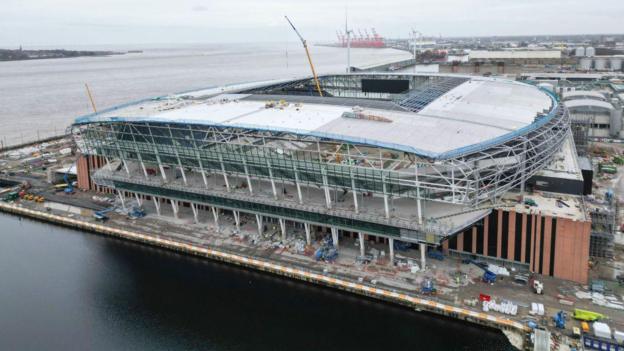 Everton Way widened to make room for fans' engraved stones - BBC News