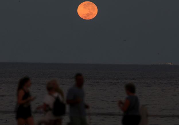 Lunar eclipse: Blood Moon pictured across UK before dawn - BBC News