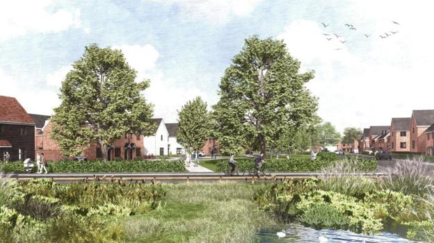 Hertsmere planners back 350 homes at former Bushey Hall Golf Club - BBC ...