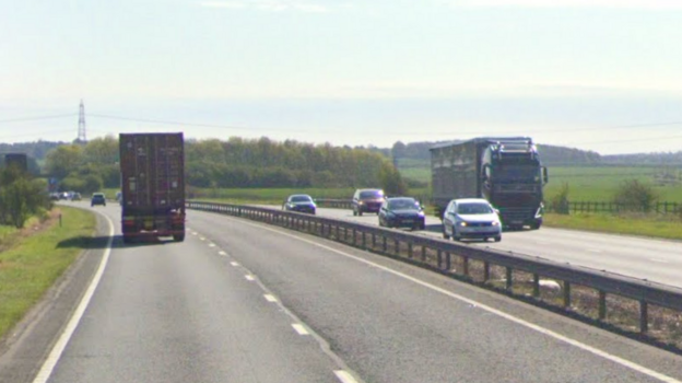 A14 reopens: Two people taken to hospital after crash - BBC News