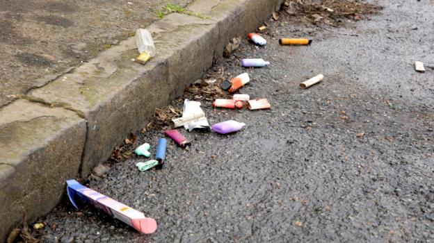 How should we dispose of our disposable vapes? - BBC News