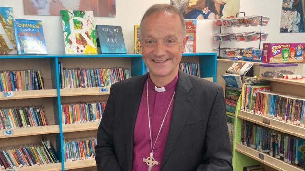 New Diocese of Exeter bishop 'delighted' on first day in job - BBC News