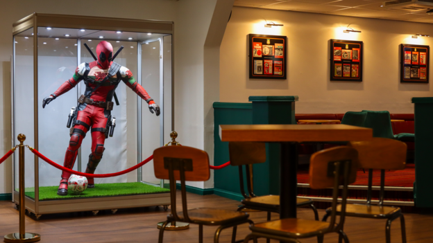 Deadpool & Wolverine: Welshpool costume worn by Paul Mullins on display ...
