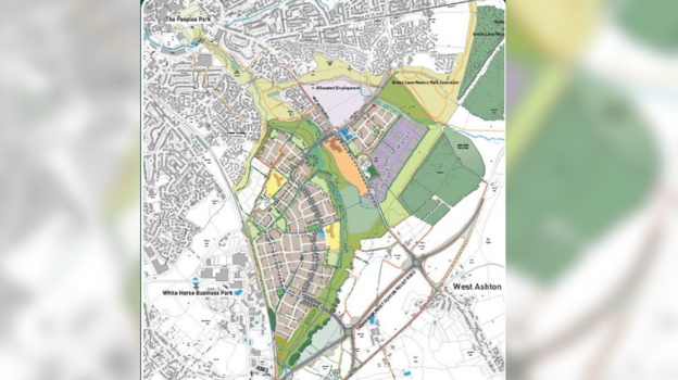 Trowbridge new homes development approved by council - BBC News