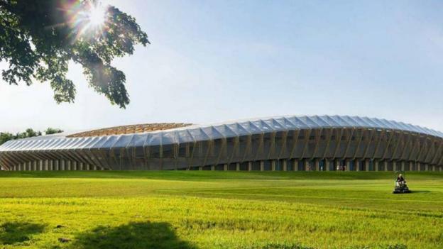 Forest Green Rovers' eco wooden football stadium set to go ahead - BBC News