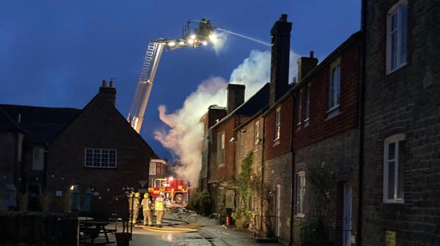 Midhurst hotel owner's frustration two years after Angel Inn fire - BBC ...