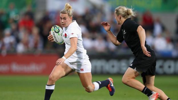 Megan Jones: England centre chasing World Cup glory through grief - BBC ...