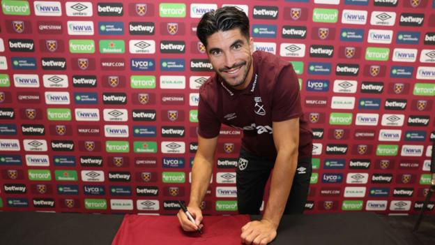 West Ham sign Carlos Soler on loan from Paris St-Germain - BBC Sport